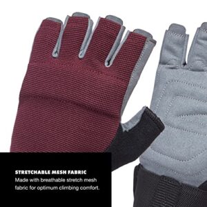 Black Diamond Equipment - Crag Half-Finger Gloves - Women's - Bordeaux - Large