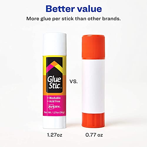 Glue Stick Value Pack for Creative DIY Family Projects Like Photo collages and Celebration Cards, Washable, 1.27 oz. Permanent Glue Stic, 18pk