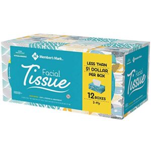 member’s mark 2-ply facial tissue (12 pk., 164 ct.) by members mark