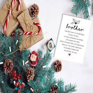 Humorous Christmas Gifts for Brother, Hilarious Brother In Law Christmas Card, Brother Christmas Gifts from Sister Mother Father, Gifts for My Brother for Christmas, Good Stepbrother Xmas Gifts, Merry Christmas Card For Brother Family