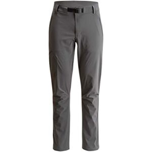 black diamond mens alpine stretch and durable climbing pants, granite, small