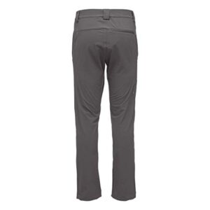 Black Diamond Mens Alpine Stretch and Durable Climbing Pants, Granite, Small