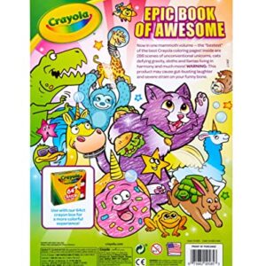 Crayola Epic Book of Awesome, All-in-One Coloring Book Set, 288 Pages, Kids Indoor Activities, Gift