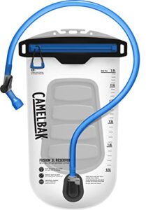 camelbak fusion 2l reservoir with tru zip waterproof zipper, clear