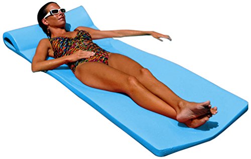 Pool Mate XX-Large Foam Mattress Swimming Pool Float, Marina Blue