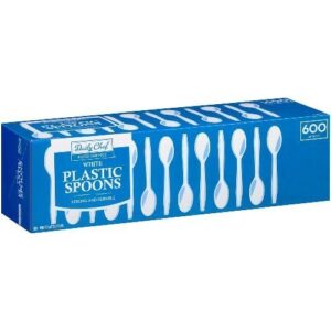 member’s mark white plastic spoons (600 ct.), 6 lb