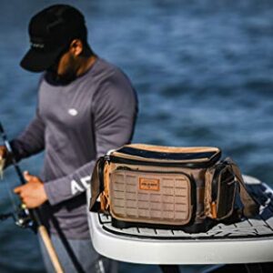 Plano Guide Series 3500 Tackle Bag, Beige, Includes 5 3500 Stowaway Organization Boxes, Premium Soft Fishing Tackle Storage, Waterproof & Non-Skid Base