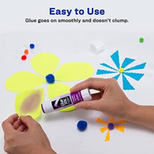 Avery Glue Stic, Disappearing Purple, Washable, Non-Toxic, 1.27oz, 6 Glue Sticks, 2-Pack, 12 Total (10222)