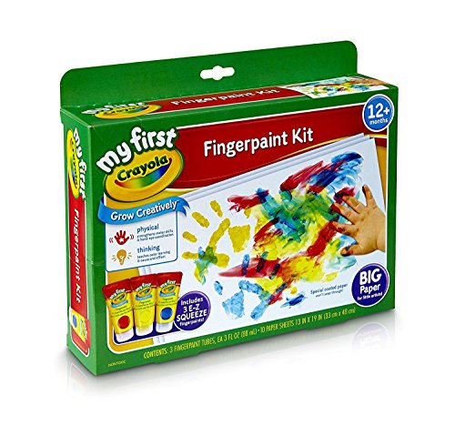 Crayola My First Fingerpaint Kit, Washable Paint, Gifts, Ages 1, 2, 3, 4, 5