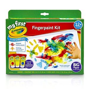 Crayola My First Fingerpaint Kit, Washable Paint, Gifts, Ages 1, 2, 3, 4, 5