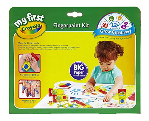 Crayola My First Fingerpaint Kit, Washable Paint, Gifts, Ages 1, 2, 3, 4, 5