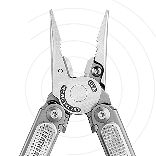 LEATHERMAN, FREE P4 Multitool with Magnetic Locking, One Size Hand Accessible Tools and Premium Nylon Sheath and Pocket Clip, Made in the USA