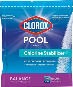 clorox pool&spa 12004clx chlorine stabilizer, 4 lb, 4lb