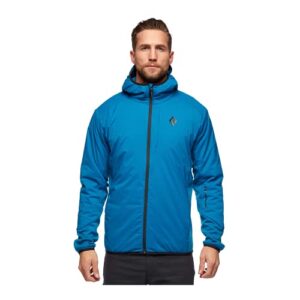 black diamond mens first light hybrid mid-layer insulated hoody, kingfisher, medium