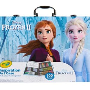 Crayola Frozen 2 Inspiration Art Case, 100 Art & Coloring Supplies, Gift for Kids, Ages 5, 6, 7, 8