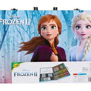 Crayola Frozen 2 Inspiration Art Case, 100 Art & Coloring Supplies, Gift for Kids, Ages 5, 6, 7, 8