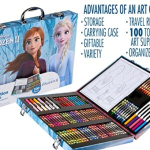 Crayola Frozen 2 Inspiration Art Case, 100 Art & Coloring Supplies, Gift for Kids, Ages 5, 6, 7, 8