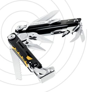 LEATHERMAN, Signal Camping Multitool with Fire Starter, Hammer and Emergency Whistle, Made in the USA, Stainless Steel with Nylon Sheath