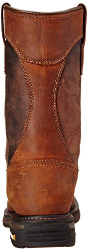 Carhartt mens 11" Wellington Square Safety Toe Leather Work Cmp1218 industrial and construction boots, Brown/Dark Brown Leather, 13 Wide US