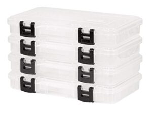 plano prolatch 3650 stowaway tackle box | 4-pack, clear