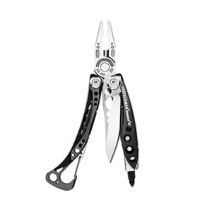 leatherman, skeletool cx lightweight multitool with pliers, knife and bottle opener, stainless steel