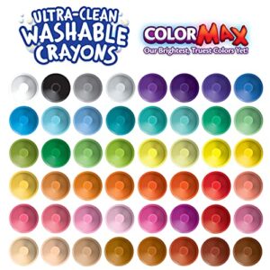 Crayola Ultra Clean Washable Color Max Crayons, Standard Size, Set of 48