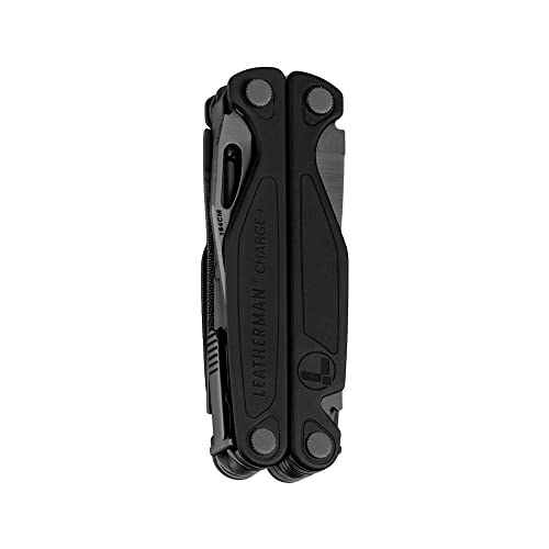 LEATHERMAN, Charge Plus Multitool with Scissors and Premium Replaceable Wire Cutters, Black with Molle Black Sheath