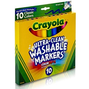 Crayola Back To School Supplies, Grades 3-5, Ages 7, 8, 9, 10, Contains 24 Crayola Crayons, 10 Washable Broad Line Markers, and 12 Colored Pencils [Amazon Exclusive]