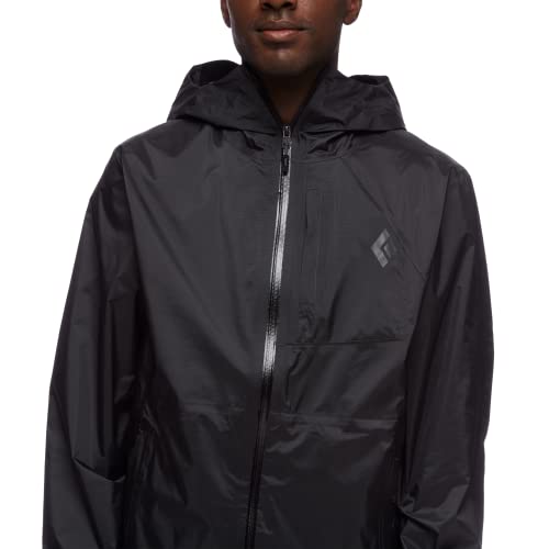 Black Diamond Equipment - Men'S Treeline Rain Shell - Black - Large