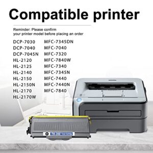 Feromyink Compatible TN360 TN-360 Toner Cartridge Replacement for Brother DCP-7030 7045N HL-2120 2140 2150 2150N MFC-7040 7340 7345DN 7345N 7440 7440N 7840W Printer (Black,3-Pack)