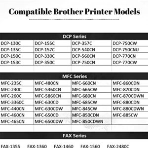 F FINDERS&CO LC51 Ink Cartridges Replacement for LC-51 Series Ink Work with Brother DCP-130C DCP-330C DCP-350C MFC-240C MFC-440CN MFC-685CW MFC-465CN MFC-665CW Printer (6BK 2C 2M 2Y, 12-Pack)