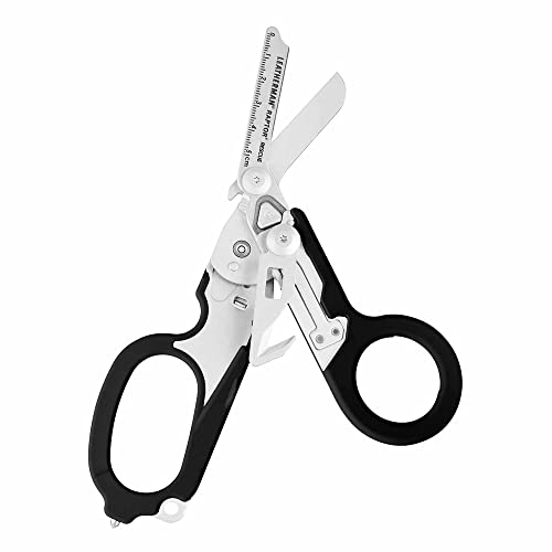 LEATHERMAN, Raptor Rescue Emergency Shears with Strap Cutter and Glass Breaker, Made in the USA, Black with Utility Holster