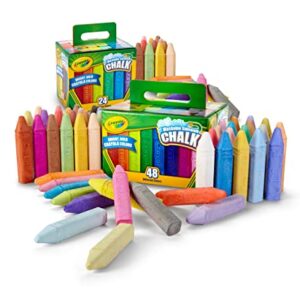 Crayola Washable Sidewalk Chalk Set, Outdoor Toy, Easter Gifts for Kids, 72 Count [Amazon Exclusive]