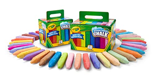 Crayola Washable Sidewalk Chalk Set, Outdoor Toy, Easter Gifts for Kids, 72 Count [Amazon Exclusive]