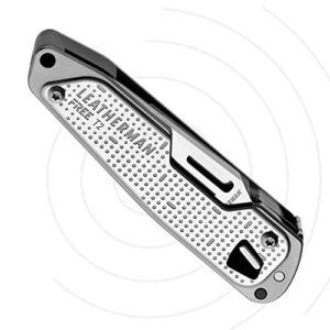 LEATHERMAN, FREE T2 Multitool and EDC Pocket Knife with Magnetic Locking and One Hand Accessible Tools, Made in the USA