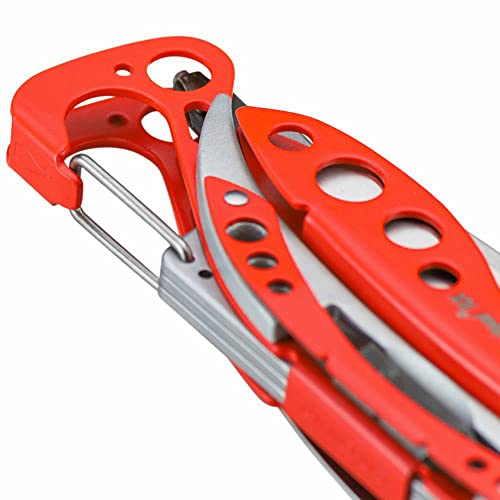 LEATHERMAN, Skeletool RX Multitool with Serrated Knife and Glass Breaker, Red