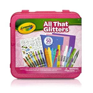 Crayola All That Glitters Art Case Coloring Set, Toys, Gift for Kids Age 5+