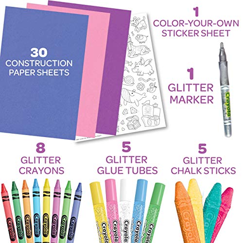 Crayola All That Glitters Art Case Coloring Set, Toys, Gift for Kids Age 5+