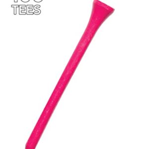 PRIDE GOLF TEE unisex adult 100 Count Bag Golf Tees, Citrus Pink, Count US