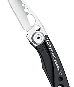 LEATHERMAN, Skeletool KB Pocket Knife with Bottle Opener, Black