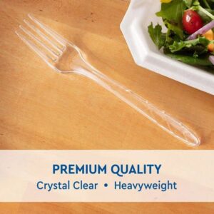 Member''s Mark Premium quality, Durable and Heavyweight Clear Plastic(Spoons,Forks or Knives) (300 Count.) (Forks)