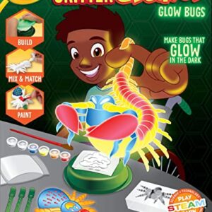 Crayola Glow in The Dark Clay Art Kit with Paints, Bug Molds, Gift for Kids, Ages 7, 8, 9, 10