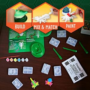 Crayola Glow in The Dark Clay Art Kit with Paints, Bug Molds, Gift for Kids, Ages 7, 8, 9, 10