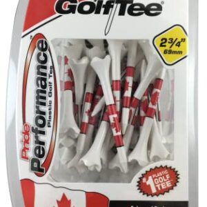 Pride Performance 2-3/4" Canadian Flag Golf Tees, 30 Count