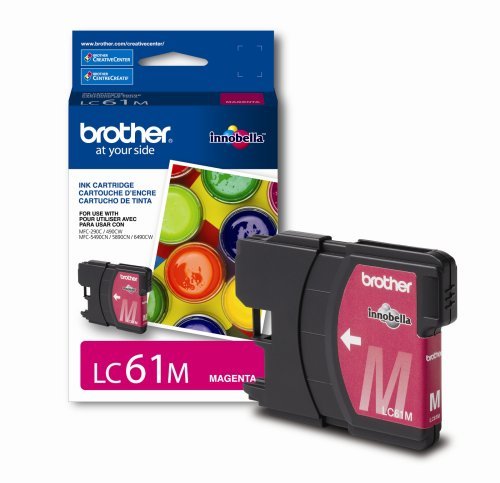 Brother Ink Cartridge, 325 Page Yield, Magenta (LC61M)