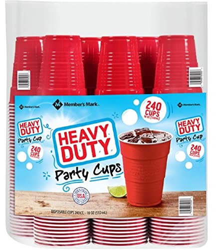 Member's Mark Heavy-Duty Red Cups (18 oz, 240 ct.)