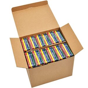 madisi crayons bulk pack, regular size, 4 colors, cellophane 250 packs, 1000 count