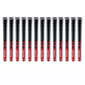 golf pride new decade multicompound (mcc) midsize red 13 piece golf grip bundle