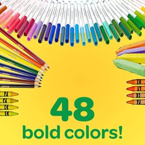 Crayola Creativity Tub, Arts and Crafts, Over 80 Tools, Crayons & Markers, Gifts for Kids