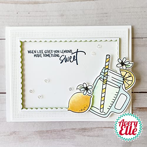 Avery Elle Clear Stamp Set 4"X6"-Be Zesty -AE2221